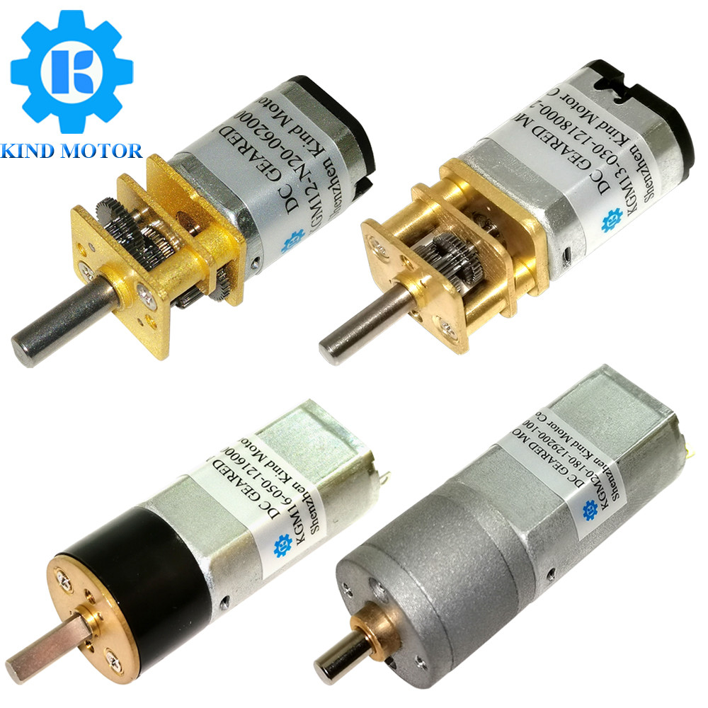 Micro DC Geared Motor 1 10-1 1000 Gear Ratio 3V-12V Voltage 10-2000 RPM ...
